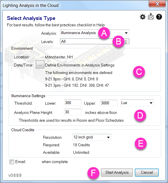 Overview · Insight Lighting Analysis Help